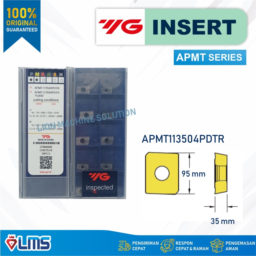 Insert APMT113504PDTR YG602 - CV LION MACHINE SOLUTION